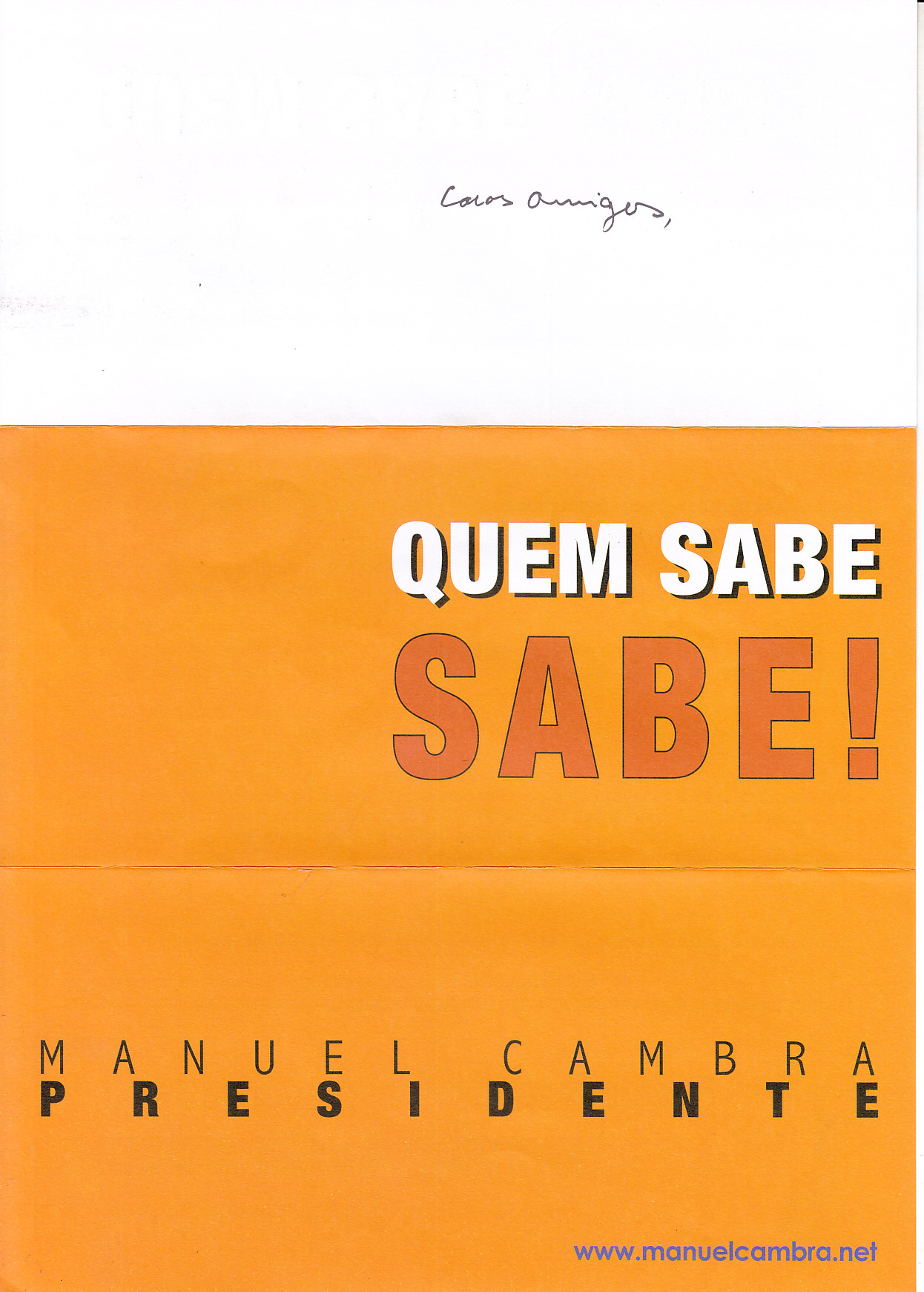 ELEIÇÕES AUTÁRQUICAS DE 2001 – S. JOÃO DA MADEIRA – CDS – EPHEMERA ...