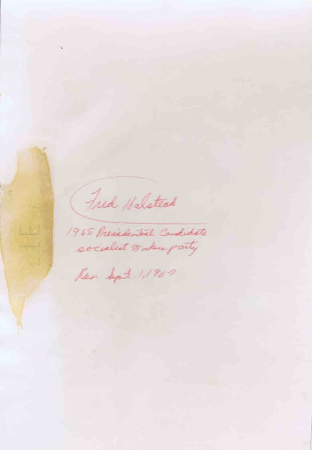 EUA – ELEIÇÕES PRESIDENCIAIS DE 1968 – SWP – FRED HALSTEAD – PAUL ...