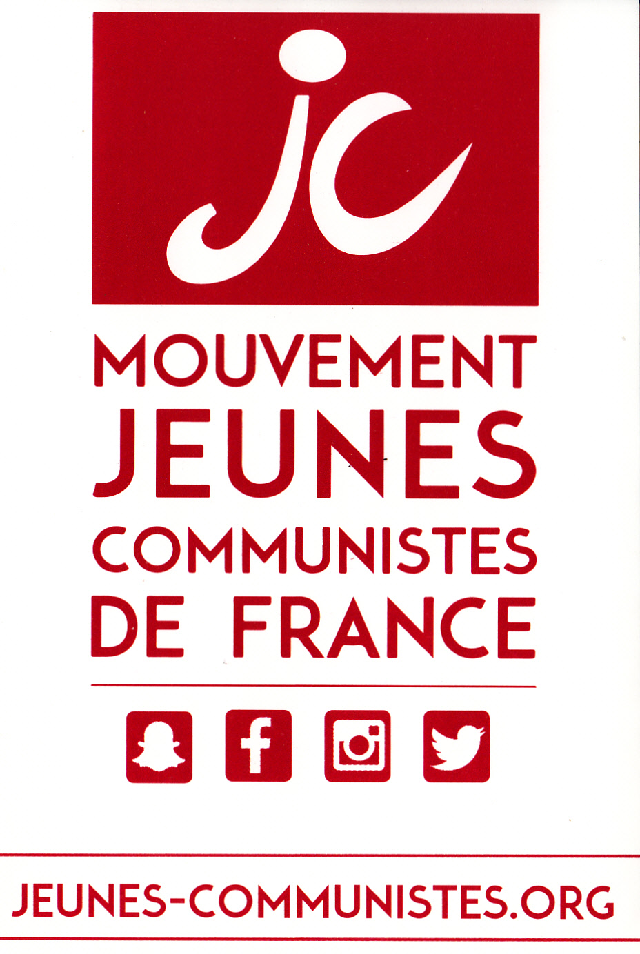 FRANÇA – MOUVEMENT JEUNES COMMUNISTES DE FRANCE (MJCF) – EPHEMERA ...