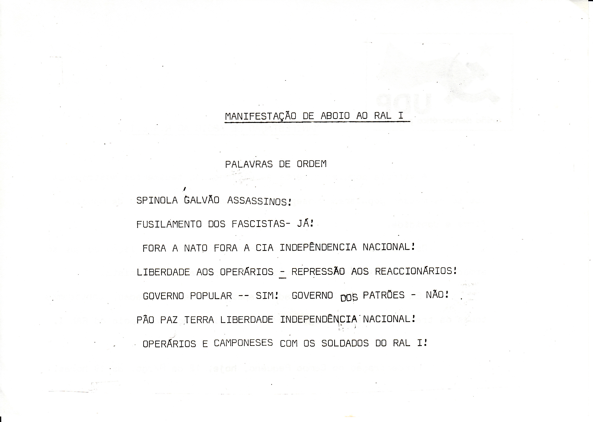 UDP_1975_03_0004 – EPHEMERA – Biblioteca e arquivo de José Pacheco Pereira