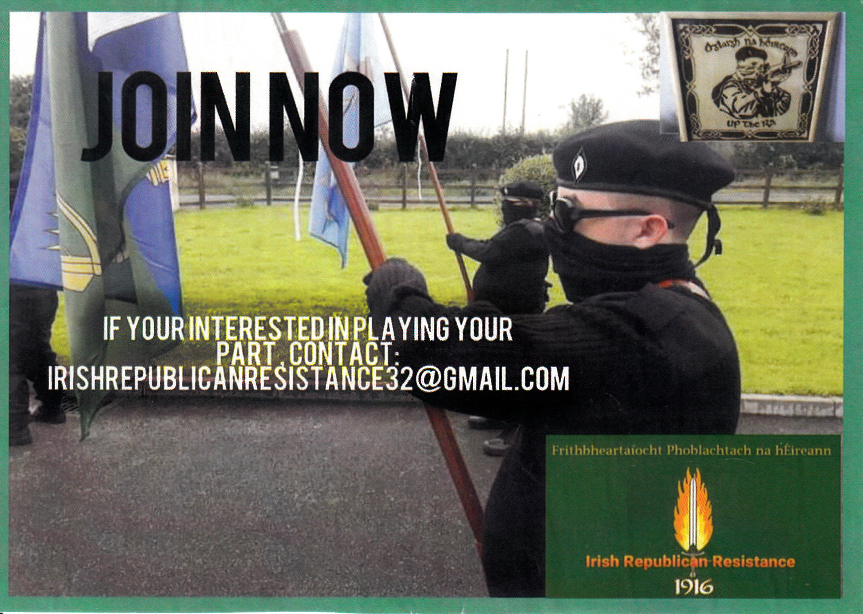 IRLANDA – IRISH REPUBLICAN RESISTANCE – EPHEMERA – Biblioteca e arquivo ...