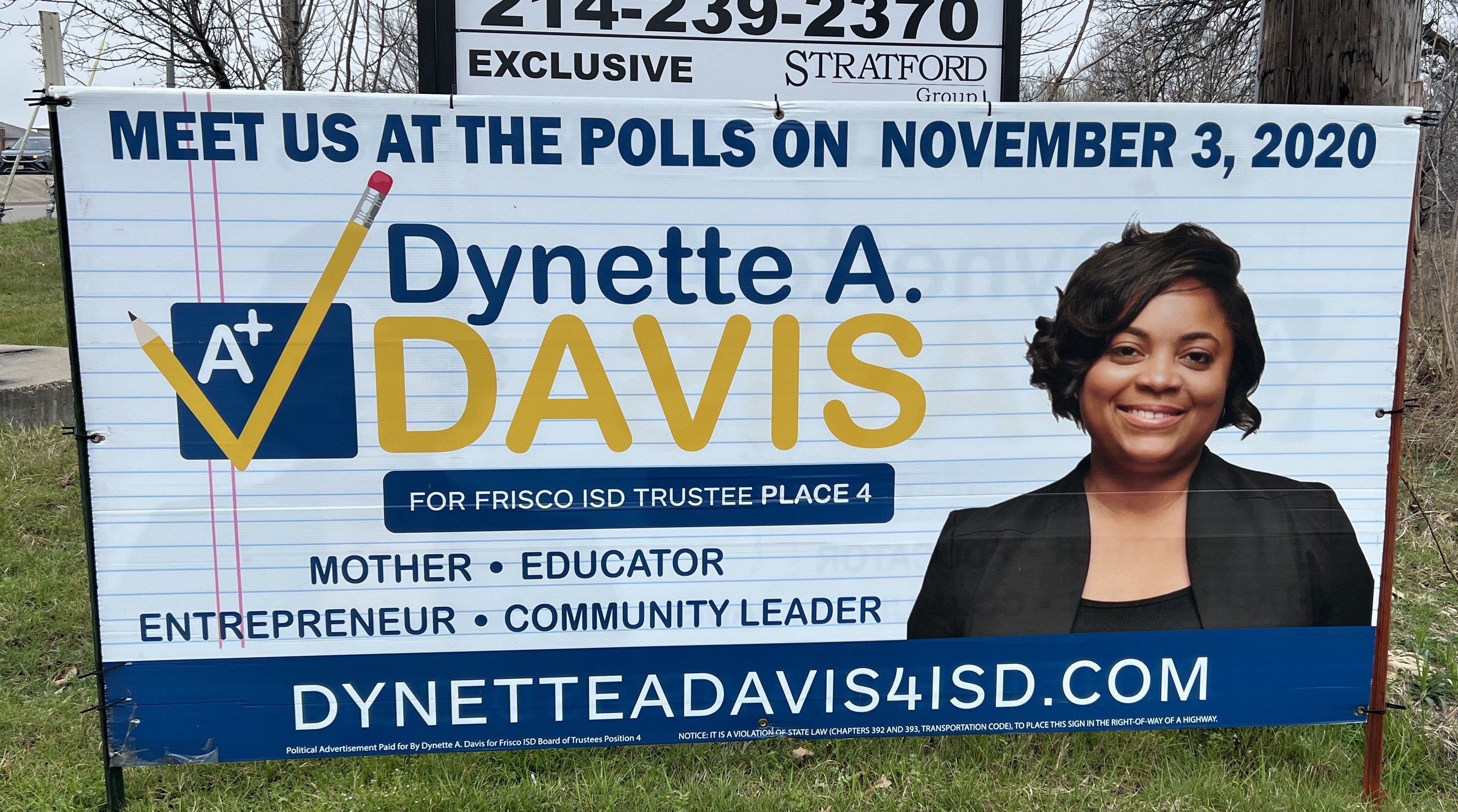 EUA – TEXAS – FRISCO – ELEIÇÕES PARA O “BOARD OF TRUSTEES” – DYNETTE ...