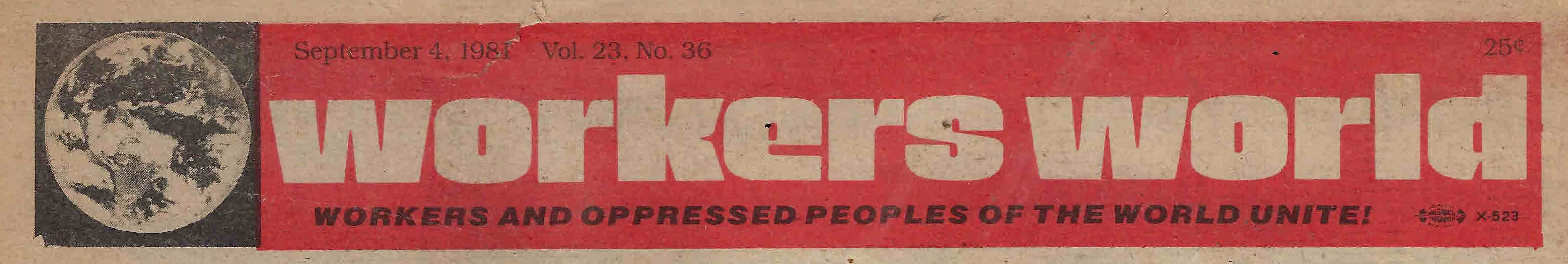 WORKERS WORLD – EPHEMERA – Biblioteca e arquivo de José Pacheco Pereira